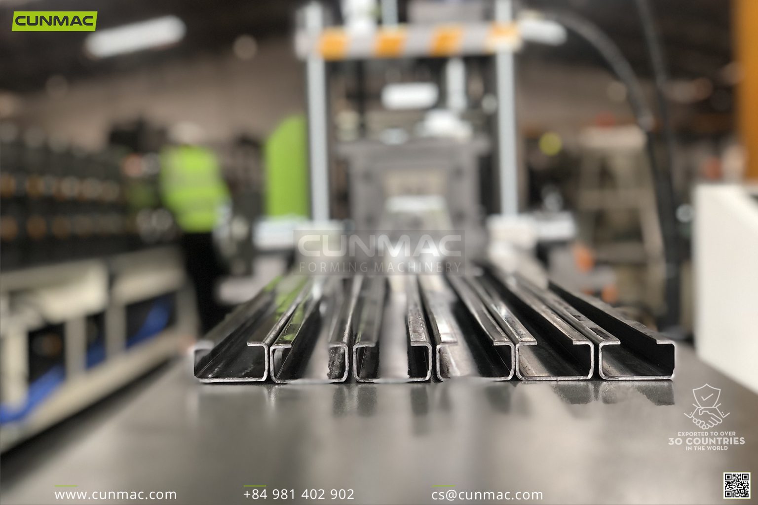 C-shape purlin roll forming machine | CUNMAC Vietnam