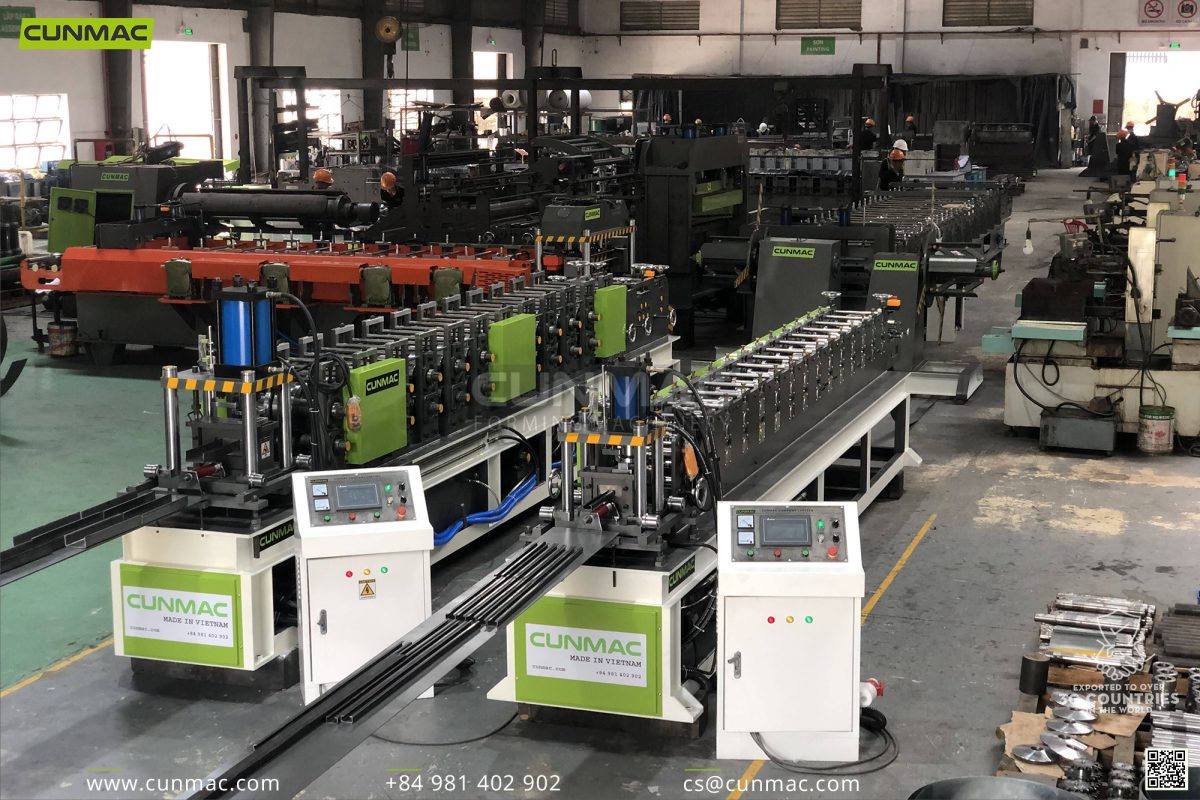 C-shape purlin roll forming machine | CUNMAC Vietnam