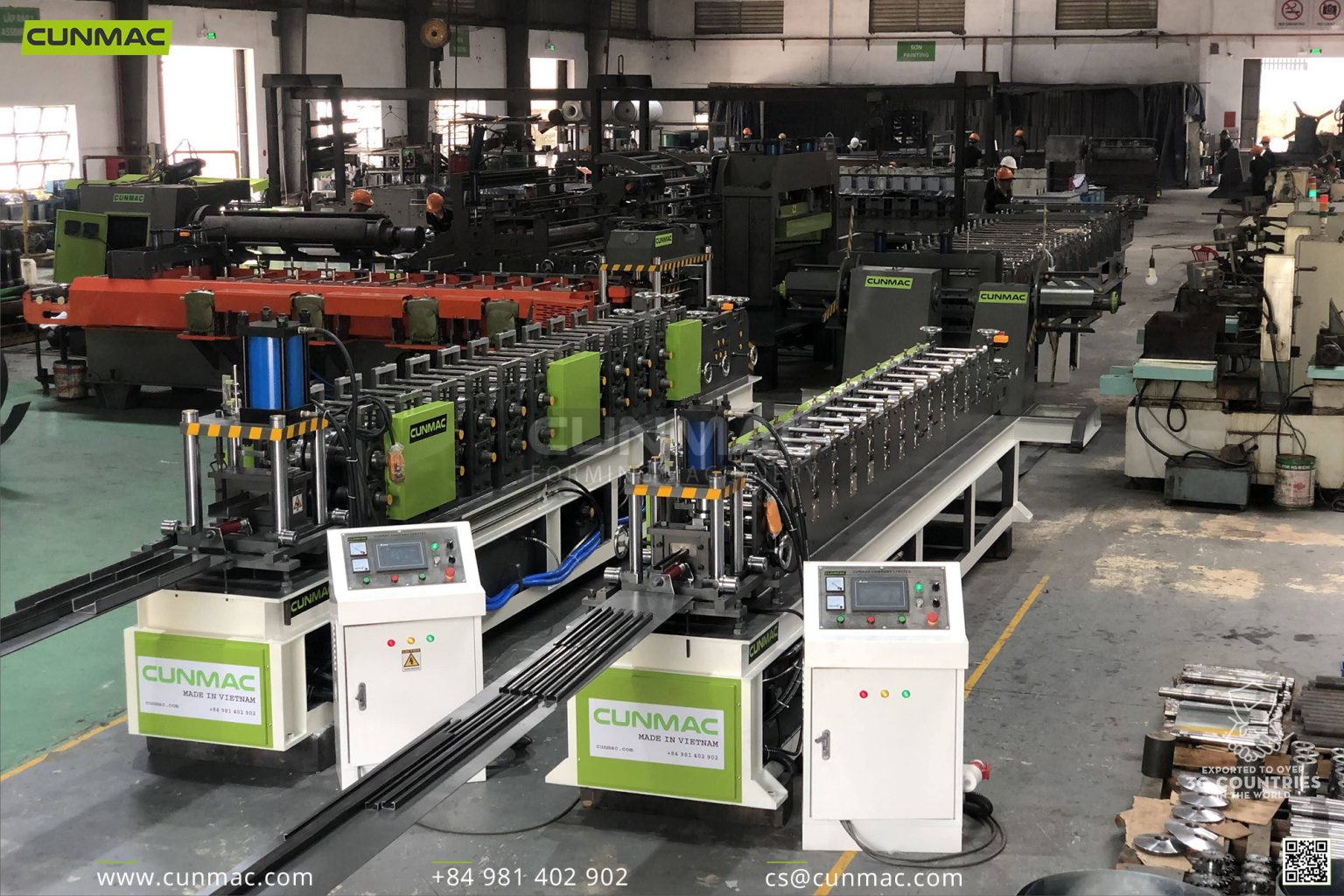 C-shape purlin roll forming machine | CUNMAC Vietnam
