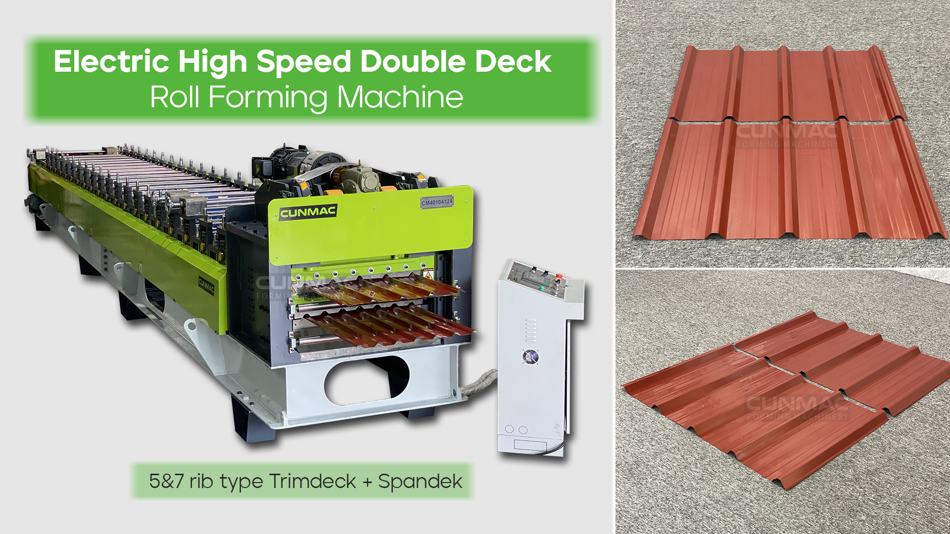 Electric High Speed Double Deck Roll Forming Machine | CUNMAC Vietnam