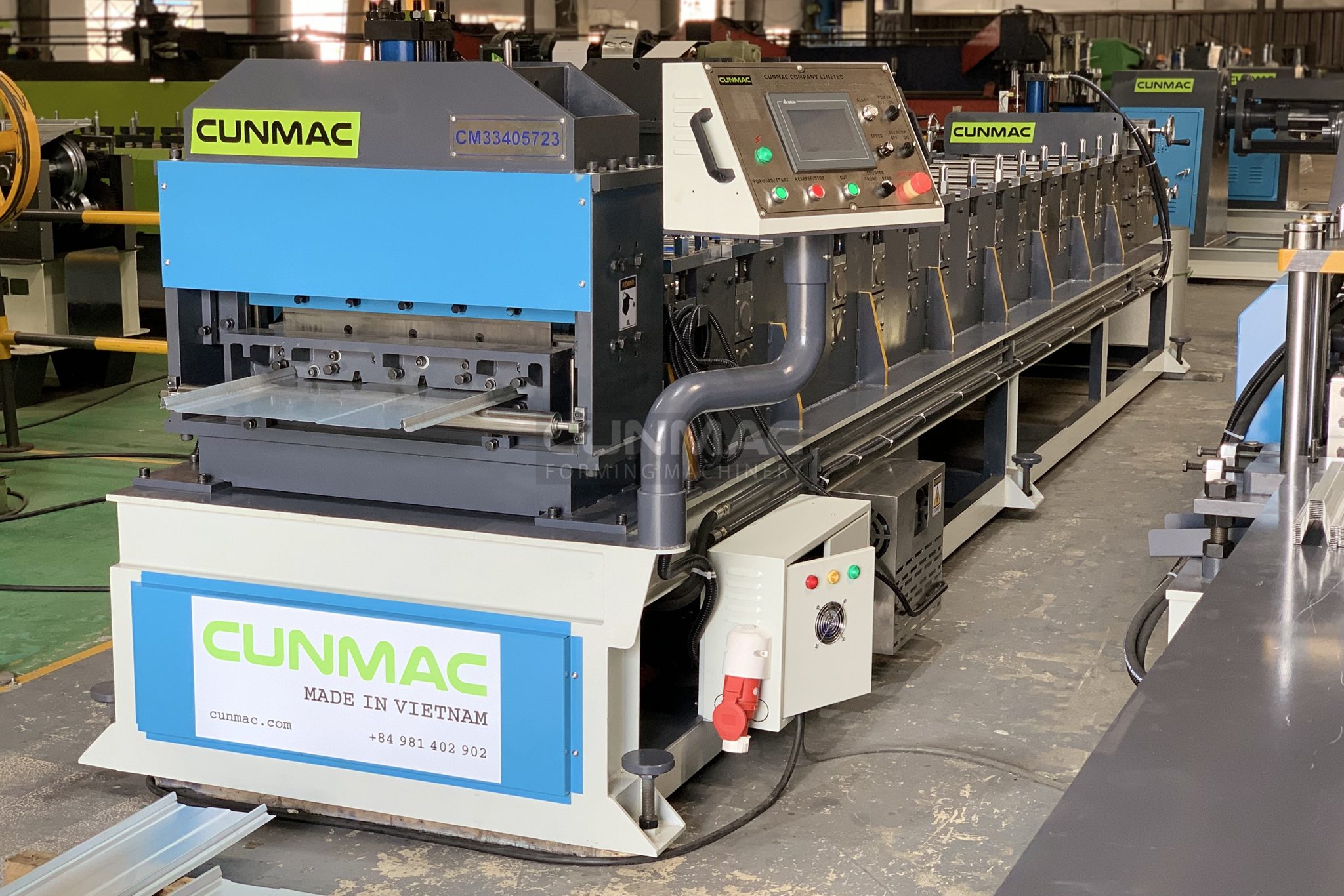 Seam lock roofing roll forming machine | CUNMAC Vietnam